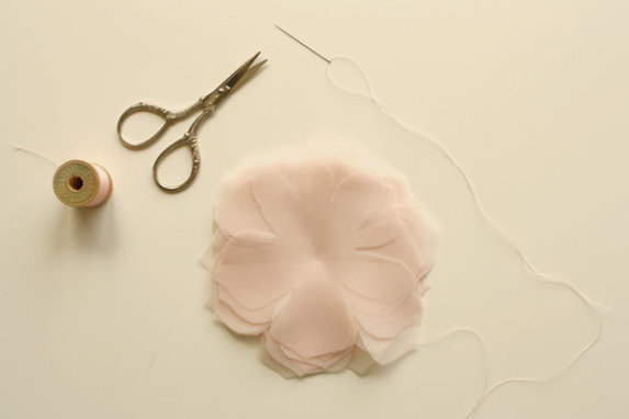 Simple DIY Handmade Chiffon and Tulle Flowers Tutorial