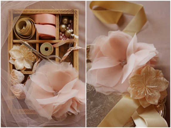 Simple DIY Handmade Chiffon and Tulle Flowers Tutorial