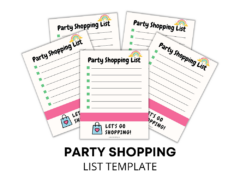 Cute Party Planner Printable For Planning Epic Parties Effortlessly
