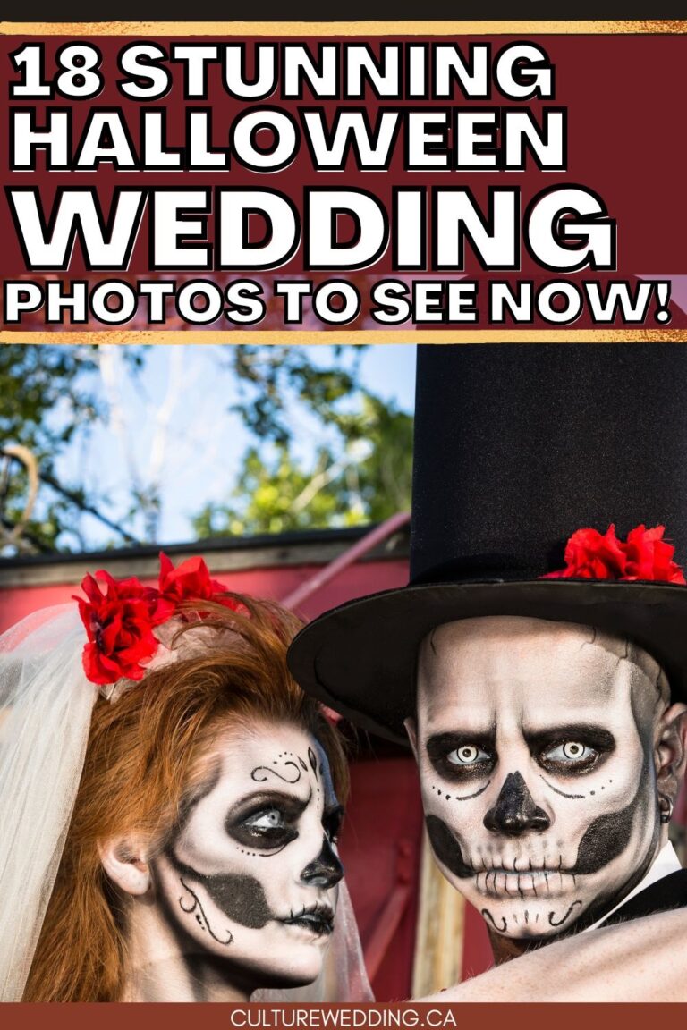 18 Spooky Halloween Wedding Photos For Inspiration