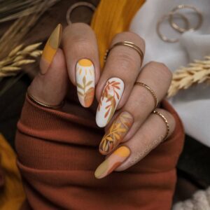 35 Cute Trendy Fall Wedding Nails For Brides That Love Fall