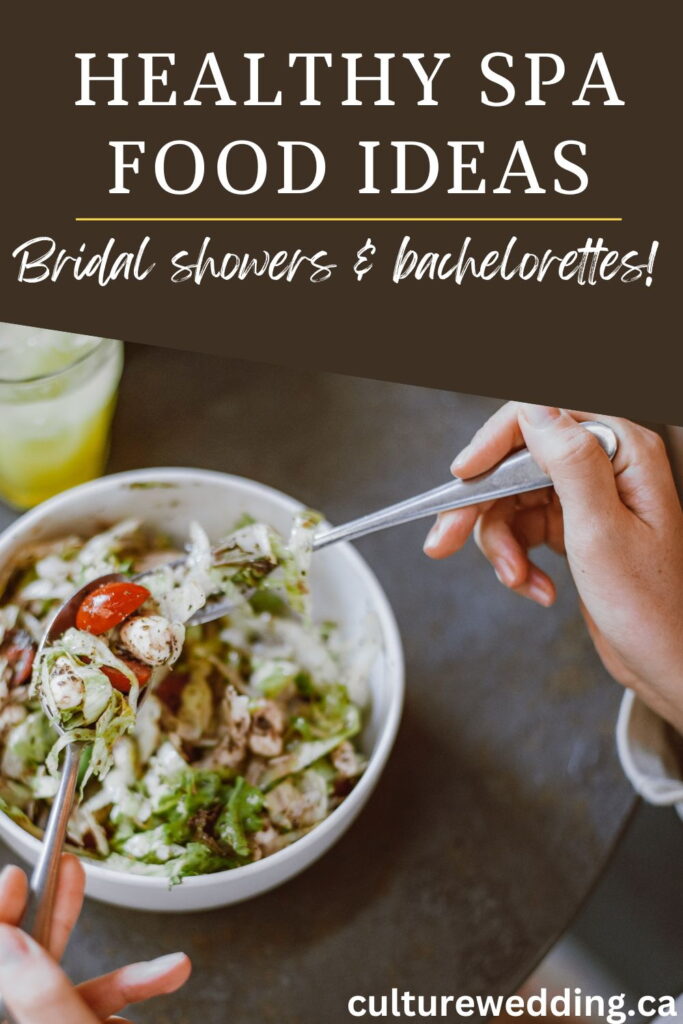 Spa Party Food Ideas For Bridal Showers & Bachelorettes