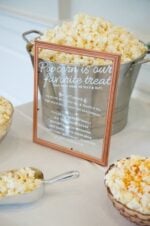 15 Cute Wedding Popcorn Bar Ideas + How To Set Them Up