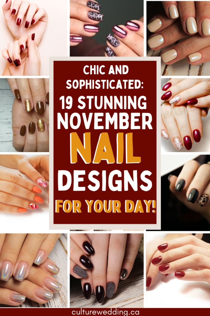 19 Cute November Nail Designs For Fall Weddings