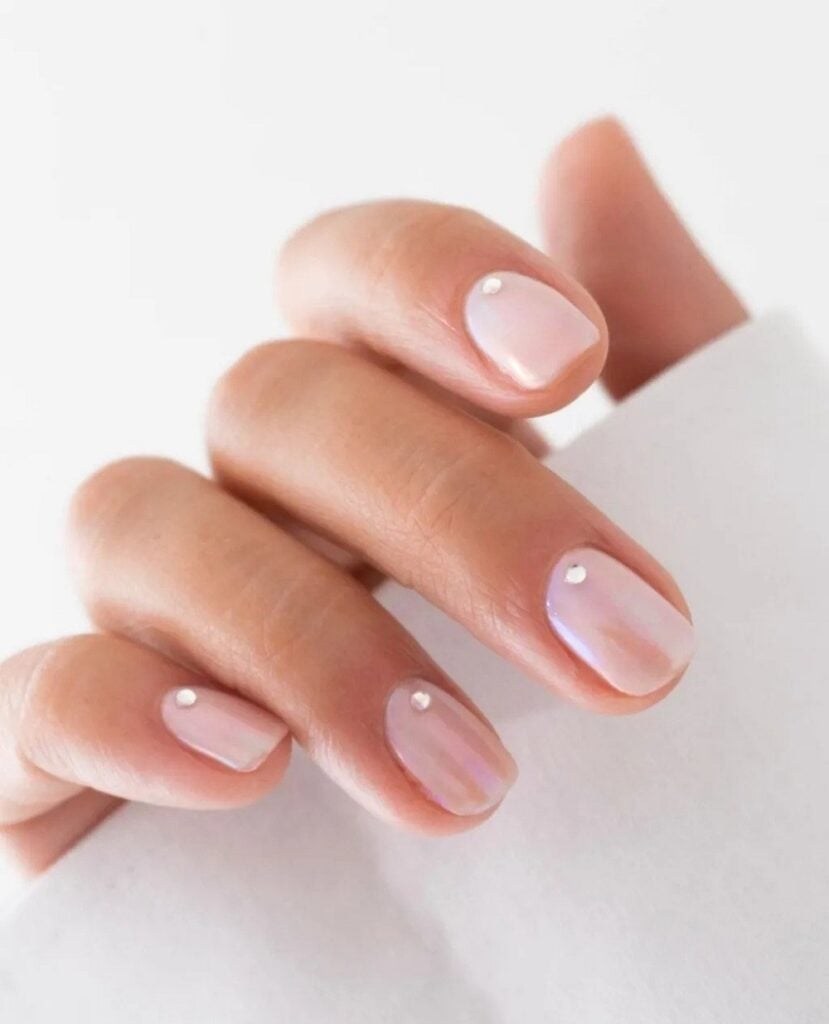 35 Beautiful White Wedding Nails For Your Big Day