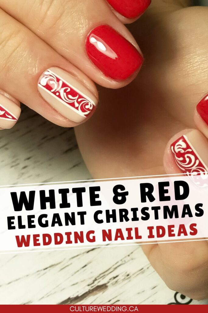 15 Red Elegant Christmas Nails For Brides-To-Be