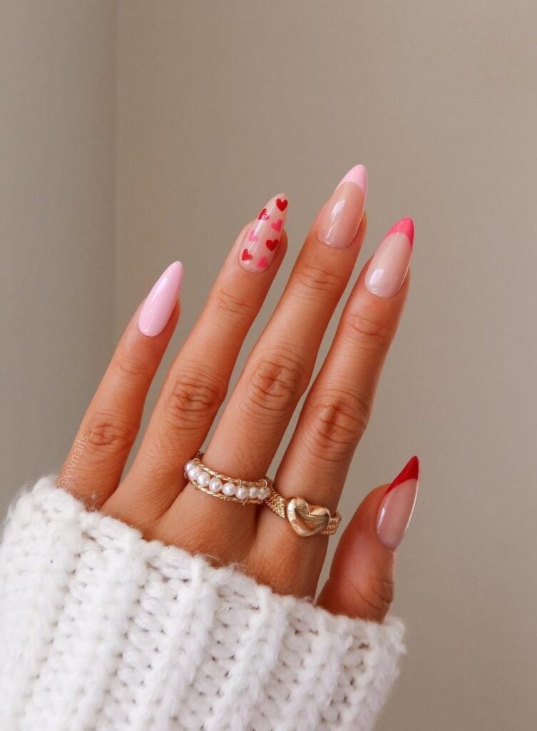 Paint the Town Red: 30 Cute Red Valentine's Day Nail Ideas