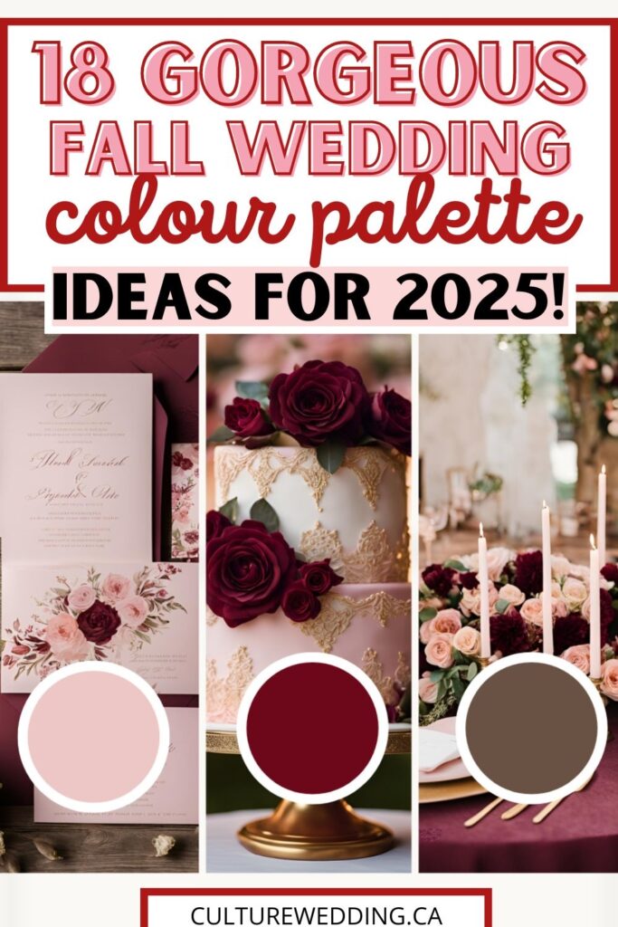 18 Best Fall Wedding Colour Ideas & Combinations for 2025