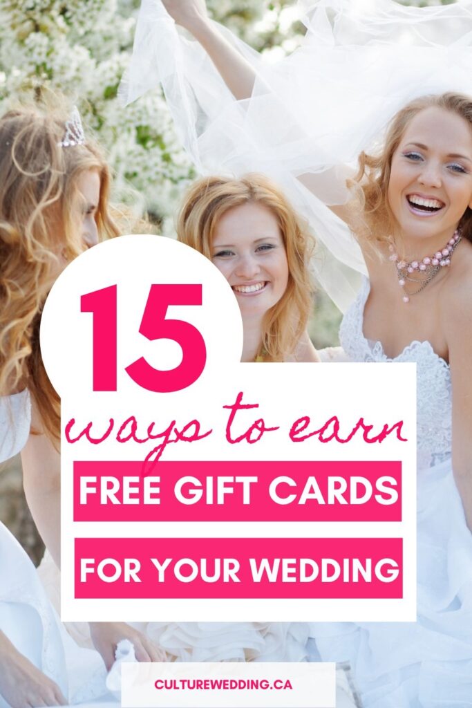 15 Ways To Get Free Gift Cards Online To Pay For Your Wedding